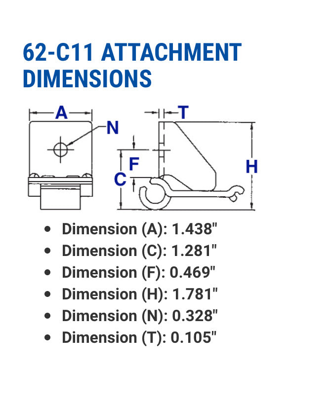 62 C11 Attachment Link - USA Made Steel Detachable Chain – Farmchains.com